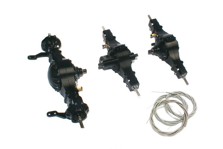 Optimized Alum. CNC 6x6 Axle w/ differential lock Set for Tamiya 1/14 ...