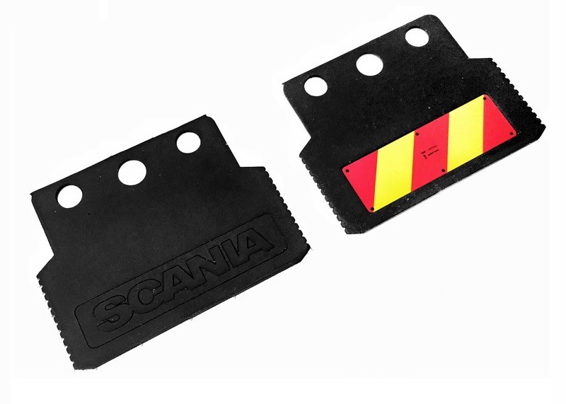 Dual Faced Mud Flap for 1/14 Tamiya Scania R470 / R620 - Rigidrc Shop
