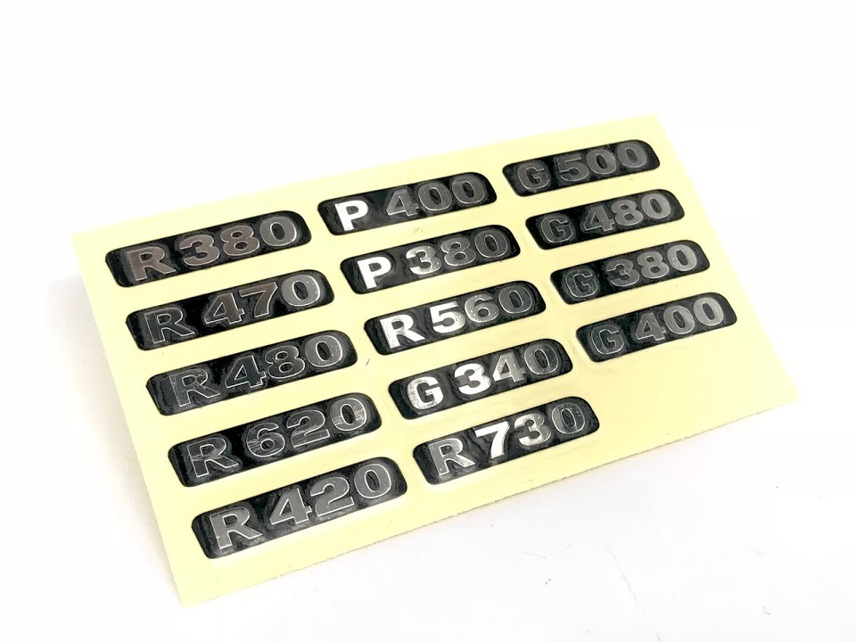 Detailed Number Decal Set for Scania Facelift M100 - Rigidrc Shop