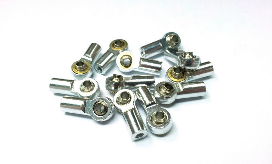 Aluminum M3 Rod End with Steel Ball Silver (1) - Rigidrc Shop