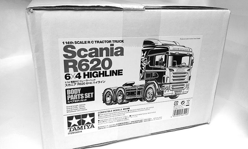 Tamiya Scania R620 Highline Body Parts Set - Rigidrc Shop