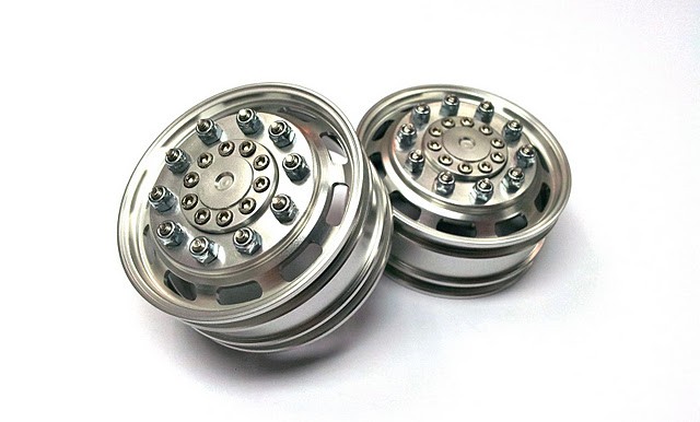 LE Semi Truck Alum. Front Wheels (pair) - Rigidrc Shop