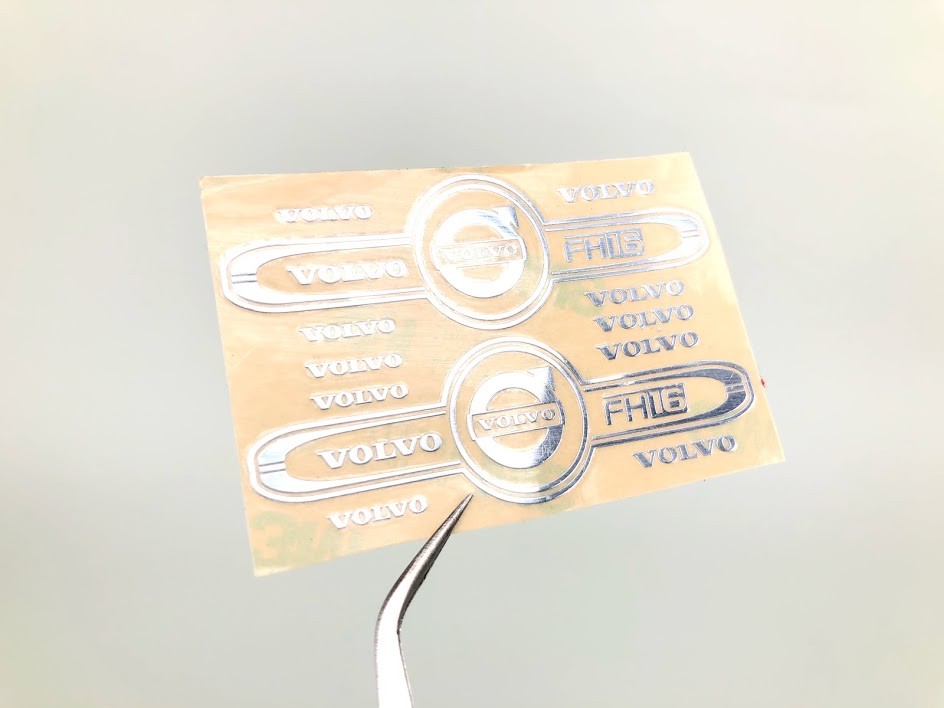 Chrome Decal Ver.D for Tamiya 1/14 Volvo FH16 Globetrotter 750 ...