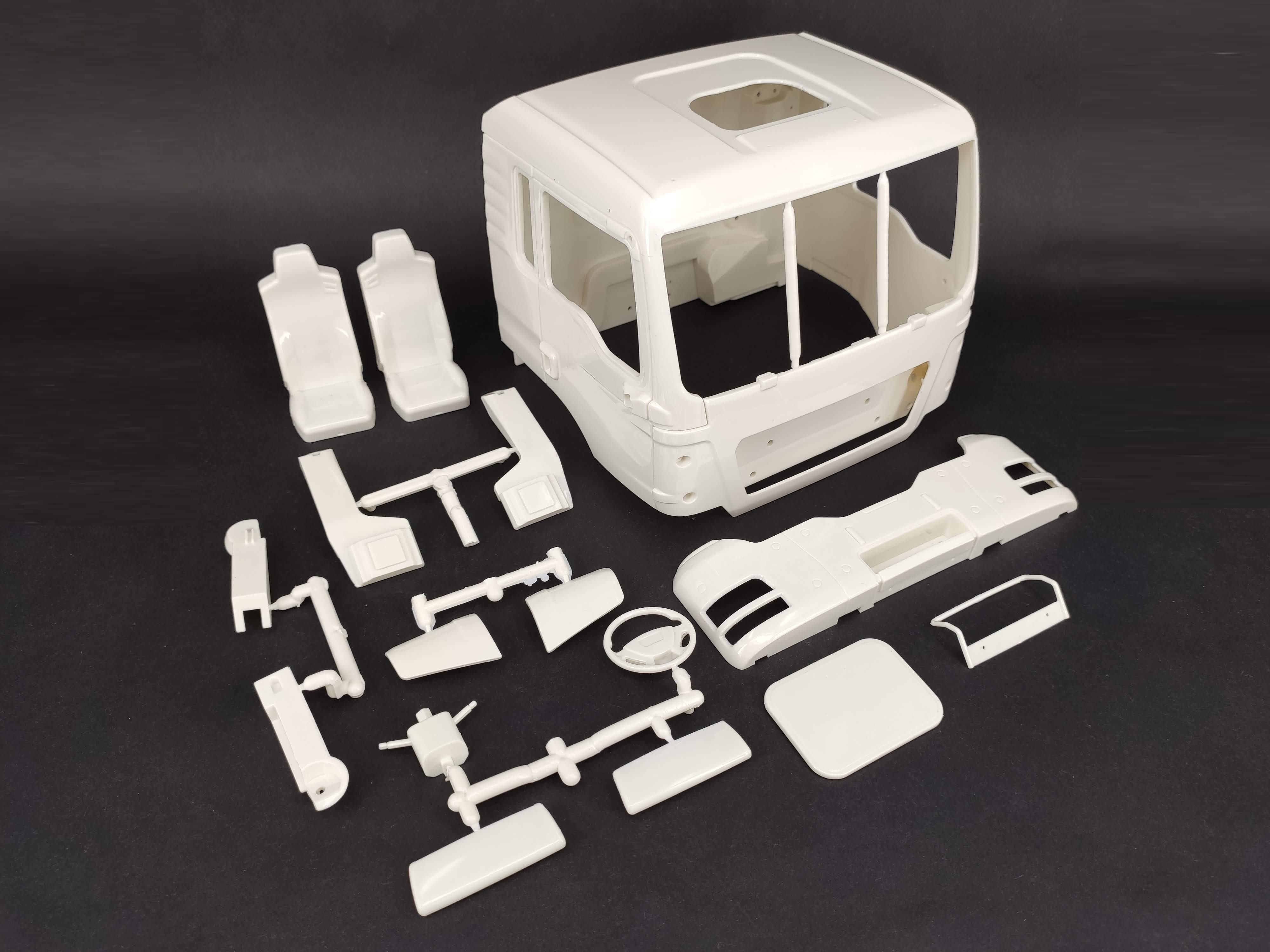 ABS MAN TGS Cabin Assembly Kit for Tamiya 1/14 Truck DIY - Rigidrc Shop