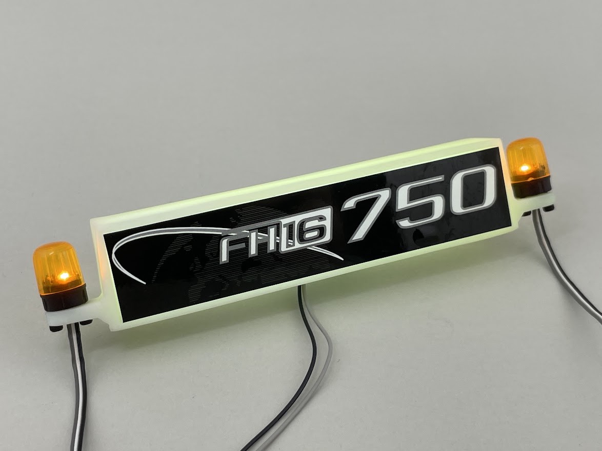 LED Light Box w/Beacon Warning Light Set for Tamiya 1/14 Volvo FH16 ...