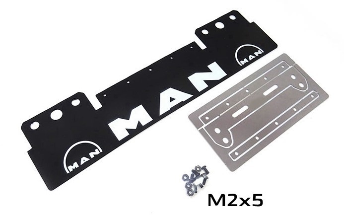 Rear Mud Flap Kit for Tamiya 1/14 MAN TGX 18.540 / 26.540 - Rigidrc Shop